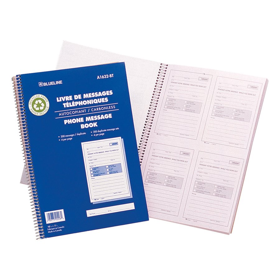 Telephone message book