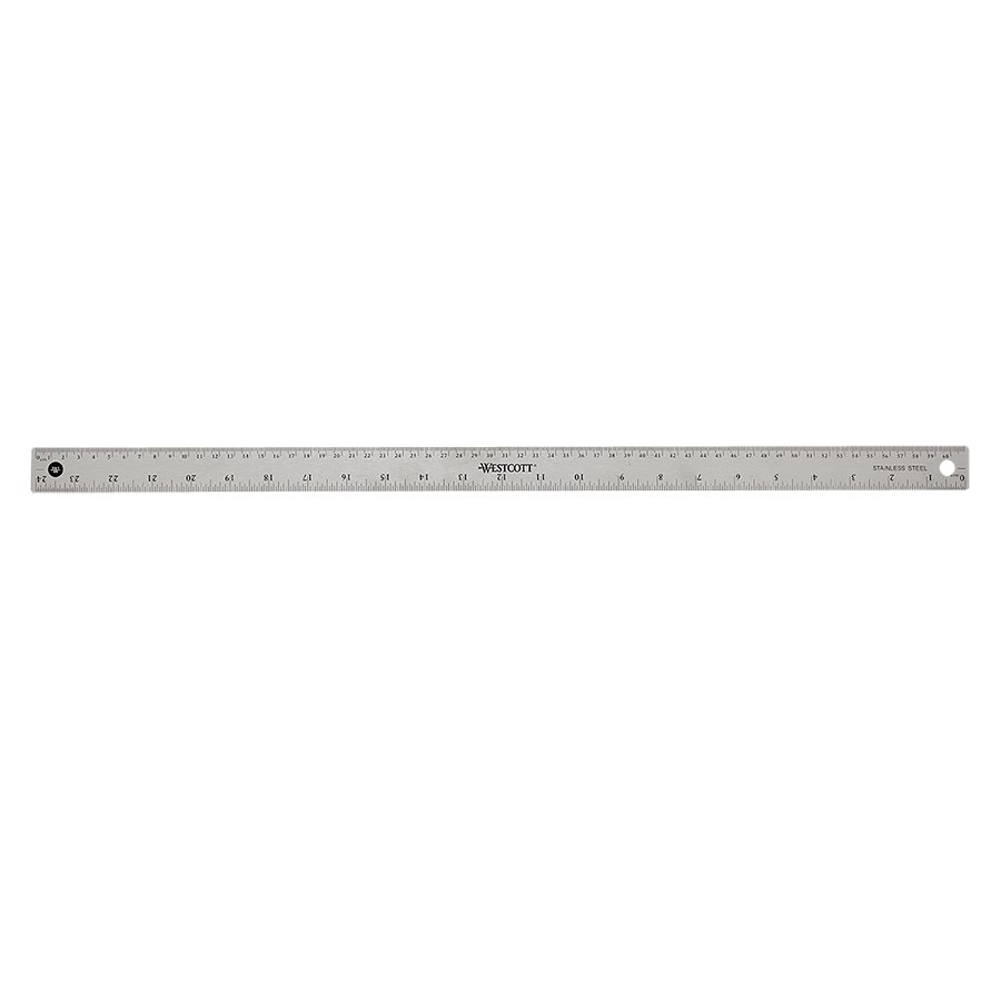 Metal Ruler with Cork Backing