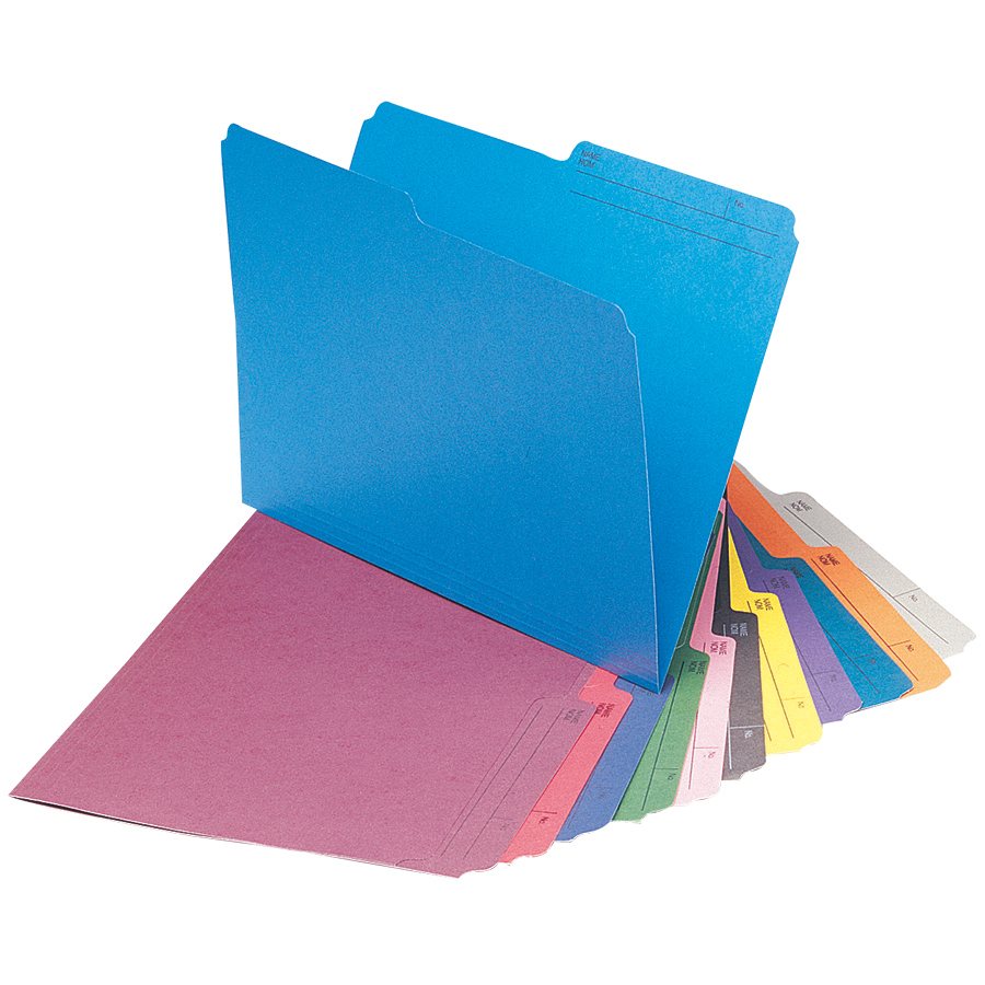 Reversible Coloured File Folders