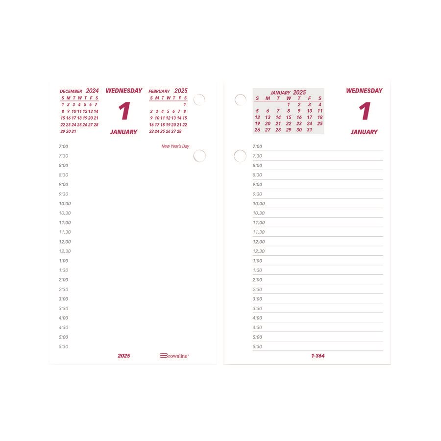 Recharge pour bloc calendrier quotidien (2025)