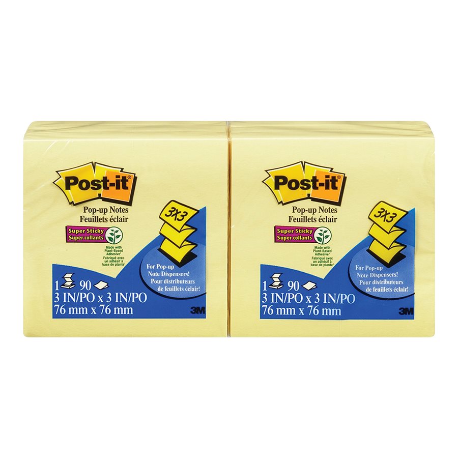 Post-it® Super Sticky Pop-Up Notes Post-it® Super Sticky Pop-Up Notes